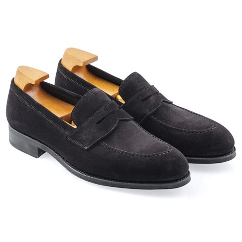 Black Suede Leather Loafer Brownmanshoes