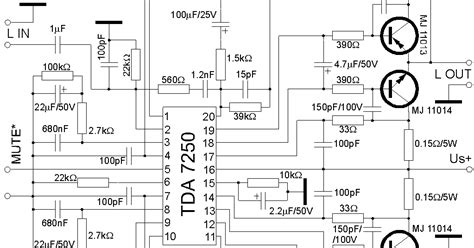 Elektronics Schematic Library Power Amplifier Tda7250