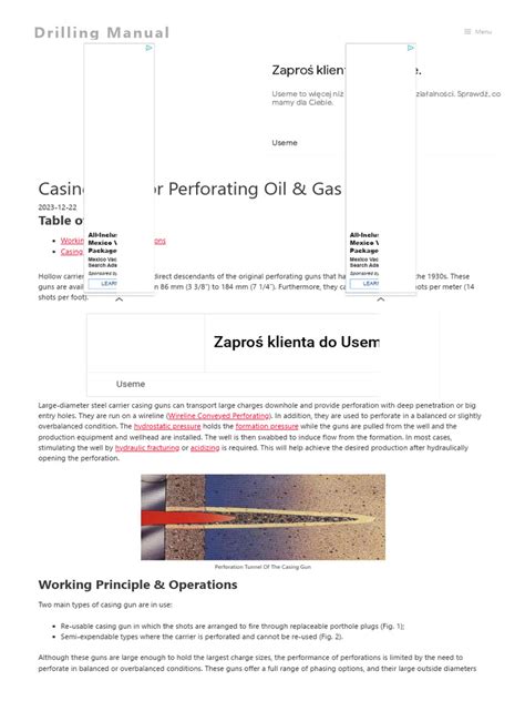 Casing Gun For Perforating Oil And Gas Wells Drilling Manual Pdf