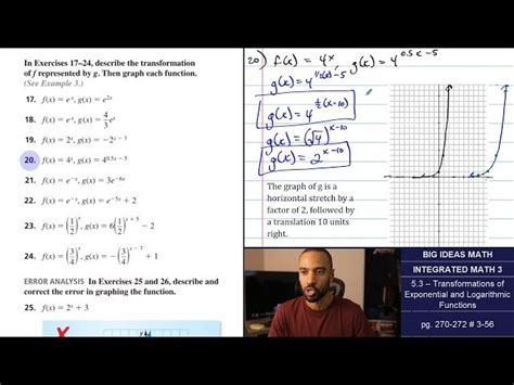 Free Video Transformations Of Exponential And Logarithmic Functions Lesson 53 From Mr