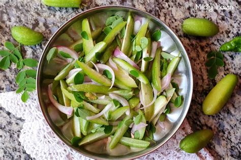 Spicy Moringa Bilimbi Salad Mildly Indian