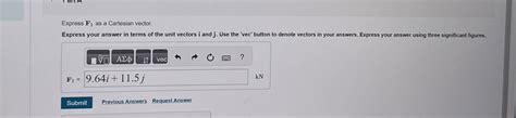 Express F1 ﻿as A Cartesian Vectorexpress Your Answer