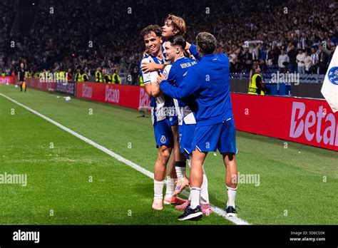 Porto Portugal October 2 Rodrigo Mora Of Fc Porto C Celebrating