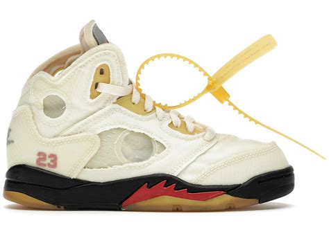 Jordan 5 Retro Off White Sail Ps Cv4827 100