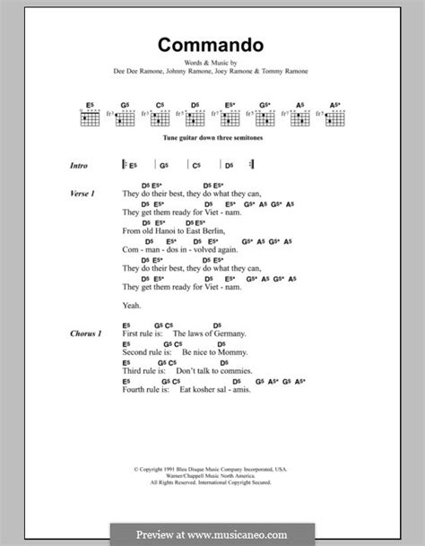 Ramones Guitar Chords