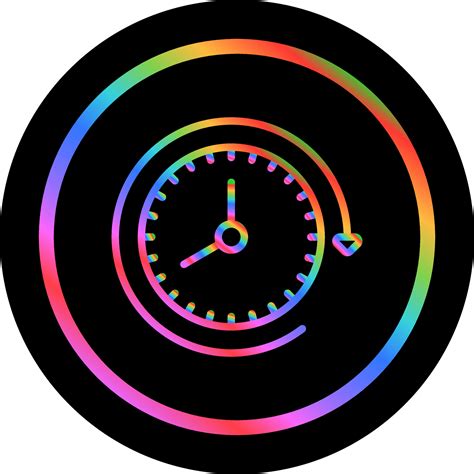 Clock With Arrow Vector Icon Vector Art At Vecteezy