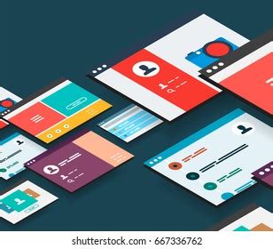 Isometric Web Page Over Royalty Free Licensable Stock Vectors Vector Art Shutterstock