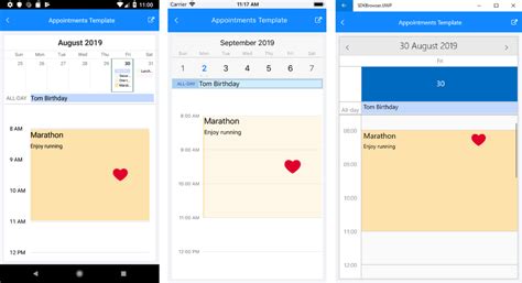 Xamarin Calendar Documentation Appointment Telerik Ui For Xamarin