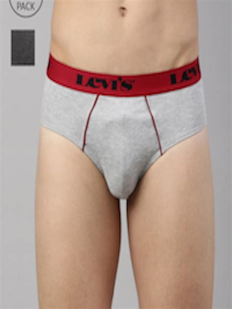 Buy Levis Men Pack Of 2 Solid Pure Cotton Brief With Smartskin Technology Briefs For Men