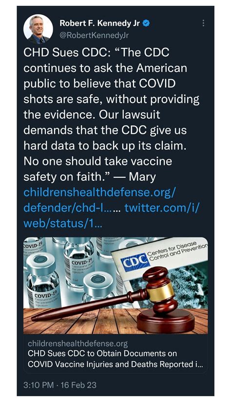 Chd Is Suing Cdc Game Time R Conspiracy