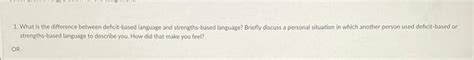 1 What Is The Difference Between Deficit Based