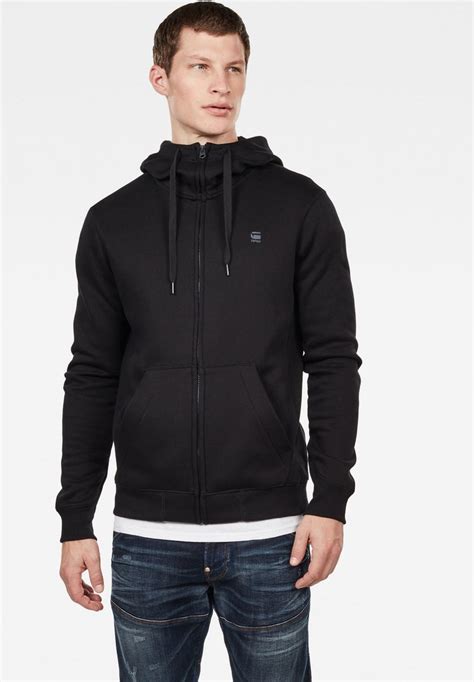 G Star Premium Core Hooded Zip Lukuga Pusa Blackmust Zalandoee