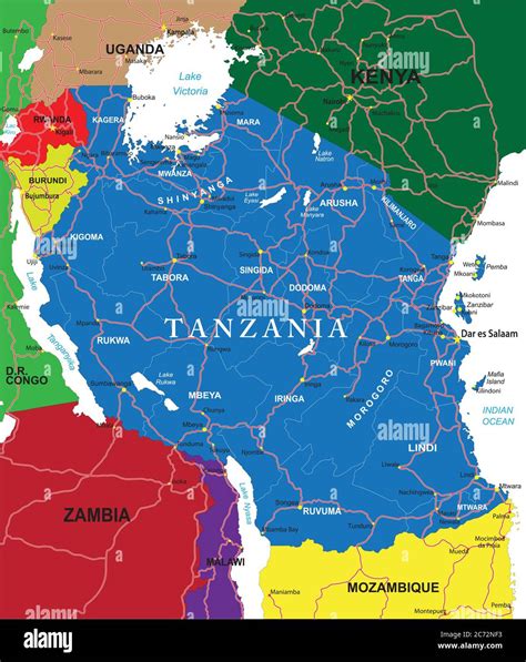 Zanzibar Tanzania Dar Es Stock Vector Images Alamy