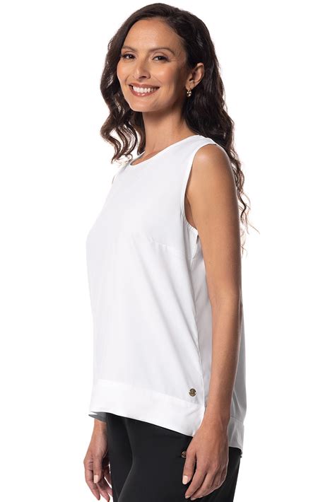 Womens St Tropez Swing Tank Top White Upf 50