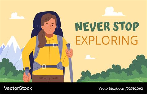 Camping Adventure Youtube Thumbnail Royalty Free Vector