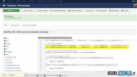 Come Fare Loverride Dei Css Sul Template Protostar Di Joomla Youtube