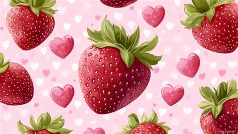 Pink Strawberry Hd Wallpaper Pixelstalk