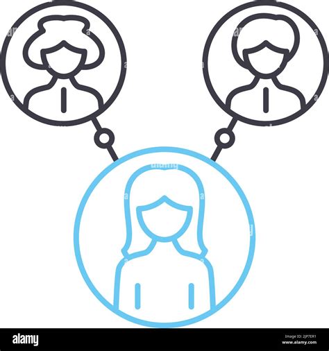 Connection Line Icon Outline Symbol Vector Illustration Concept Sign Stock Vector Image And Art