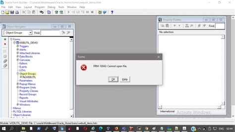 Not Able To Open Olb File In 12c Oracle Forums