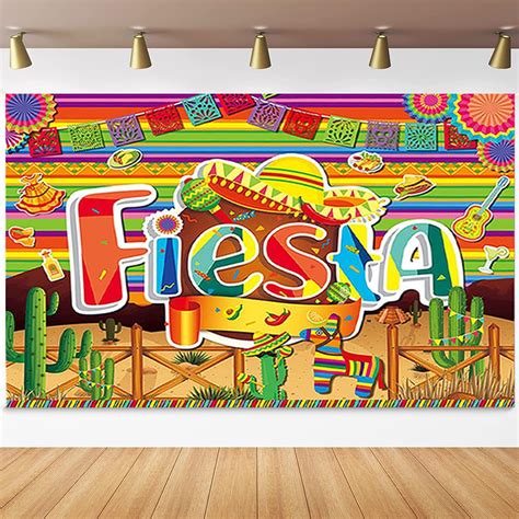 Mexican Fiesta Theme Party Banner Cinco De Mayo Party