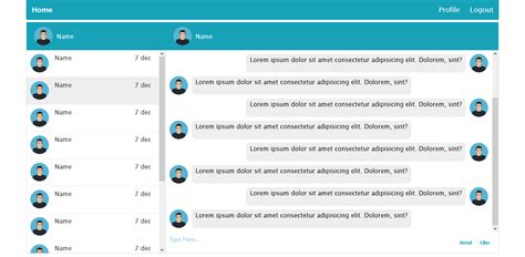 Responsive Chat Ui With Pure Css