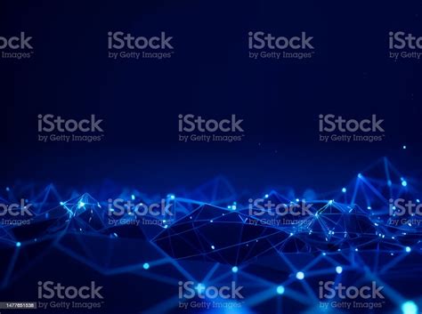 다각형 선과 과학 및 비즈니스 기술에 대한 점이 있는 추상 배경 기하학적 테크놀로지에 대한 스톡 사진 및 기타 이미지