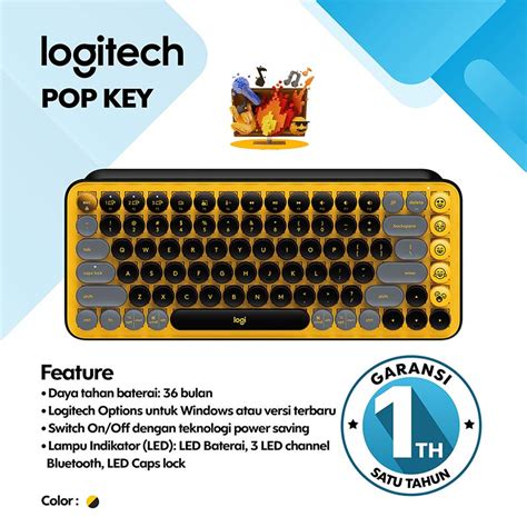 Logitech POP Keys Keyboard Wireless Harga Terbaik Logitech