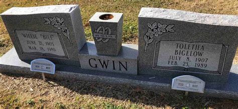 Willie “bill” Gwin 1905 1989 Find A Grave Memorial