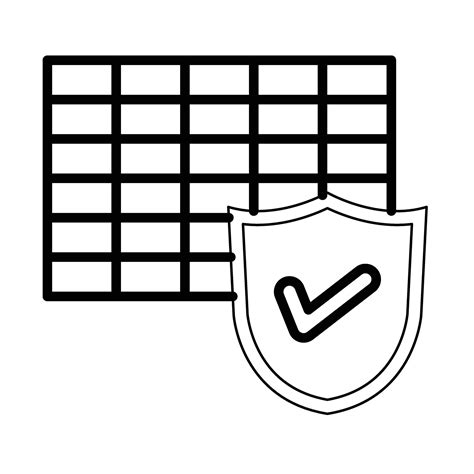 Firewall Line Icon Design Vector Art At Vecteezy