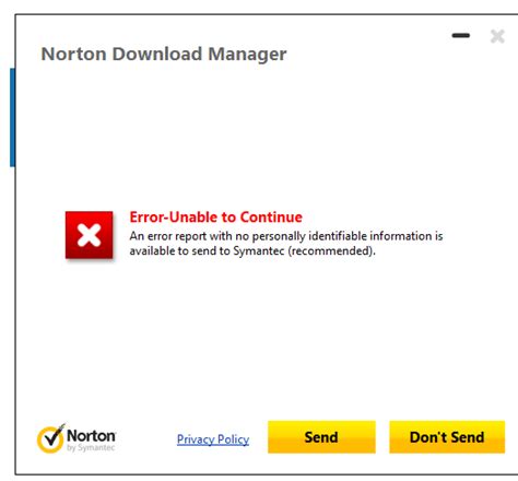 Error Unable To Continue After Installing Symantec Endpoint Security On PCs Security