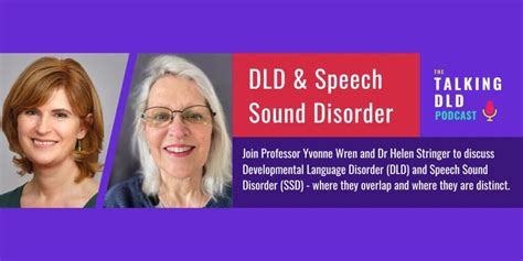 Developmental Language Disorder And Speech Sound Disorder