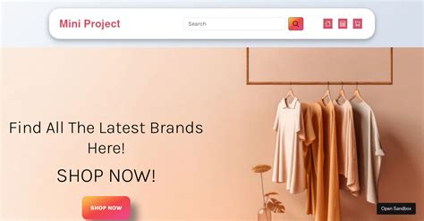 Mini Project Codesandbox