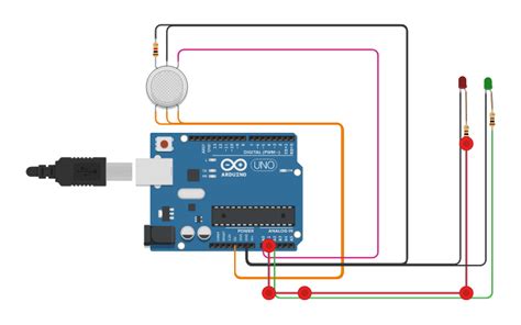 Circuit Design Gas Leakage Detection Sensor Tinkercad