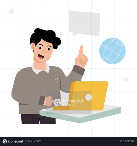 Man Doing Global Data Analysis Animation Free Download Business