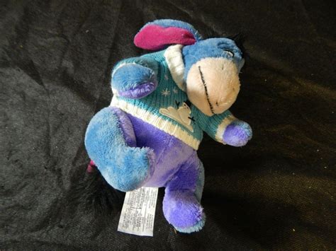 Vintage Disney Winnie The Pooh Eeyore Mini Bean Bag Plush Stuffie Lot