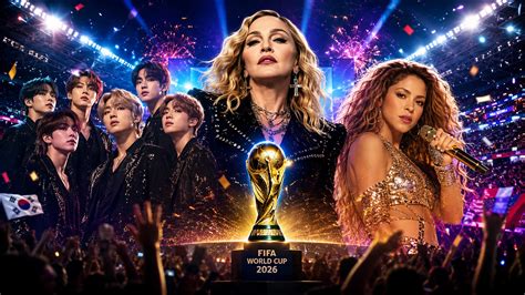 Fifa World Cup Halftime Show 2026 Madonna Bts And Shakira Confirmed
