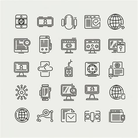Premium Vector Technology Icon Vector Set