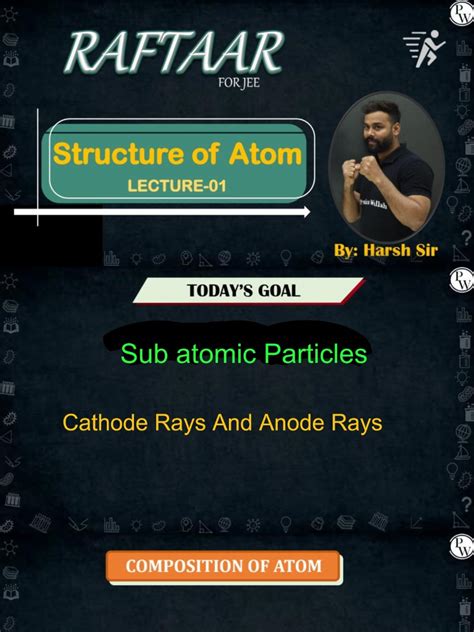 Structure Of Atom 01 Lecture Notes Structure Of Atom Lec 01 Harsh Sir Raftaar Pdf