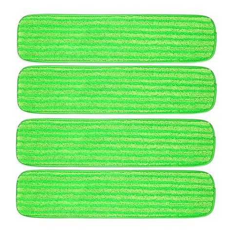 Wangq 4 Pieces Of Mop Pads Reusable Washable Mop Head Replacement Wet