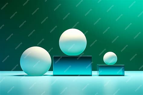 Premium Ai Image Glowing Shapes Luxurious Pedestal Holographic Stage With Elegant Rectangular