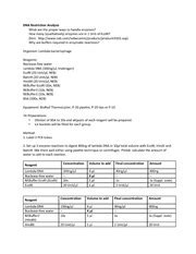 A Lab DNA Restriction Analysis DNA Restriction Analysis What Are The Proper Ways To