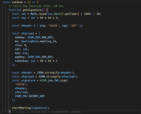 Signature Is Invalid Error Code 3712 In Reactjs Meeting Sdk Zoom