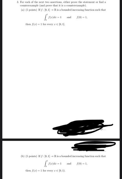 Solved 3 For Each Of The Next Two Assertions Either Prove