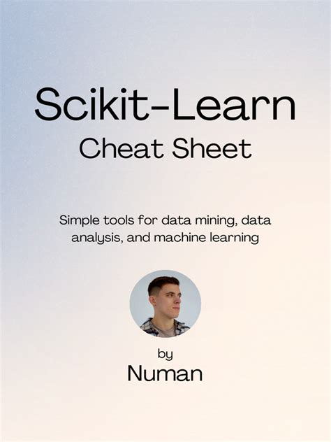 Skit Learn Cheatsheet Pdf Mean Squared Error Cross Validation