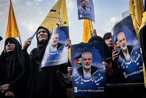 تشییع پیکر شهید اسماعیل هنیه در تهران عکس و فیلم
