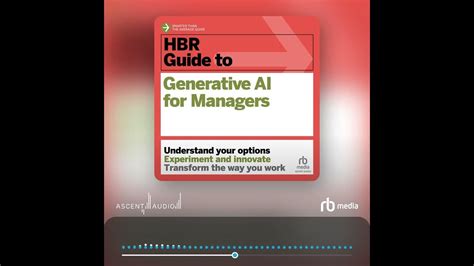 Audiobook Sample Hbr Guide To Generative Ai For Managers Youtube