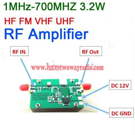 Handheld Radio 1MHz 700MHZ 3 2W HF VHF UHF FM Transmitter RF Power Amplifier