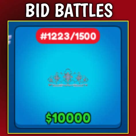 Bid Battles Crown Bid Battles Tycoon Game Items Gameflip