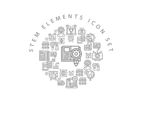 Stem Elements Icon Set Design 10723561 Vector Art At Vecteezy