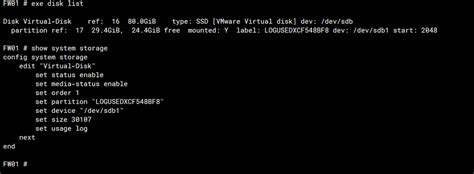 Solved Fortigate Show Current Disk Usage Static Fortinet Community